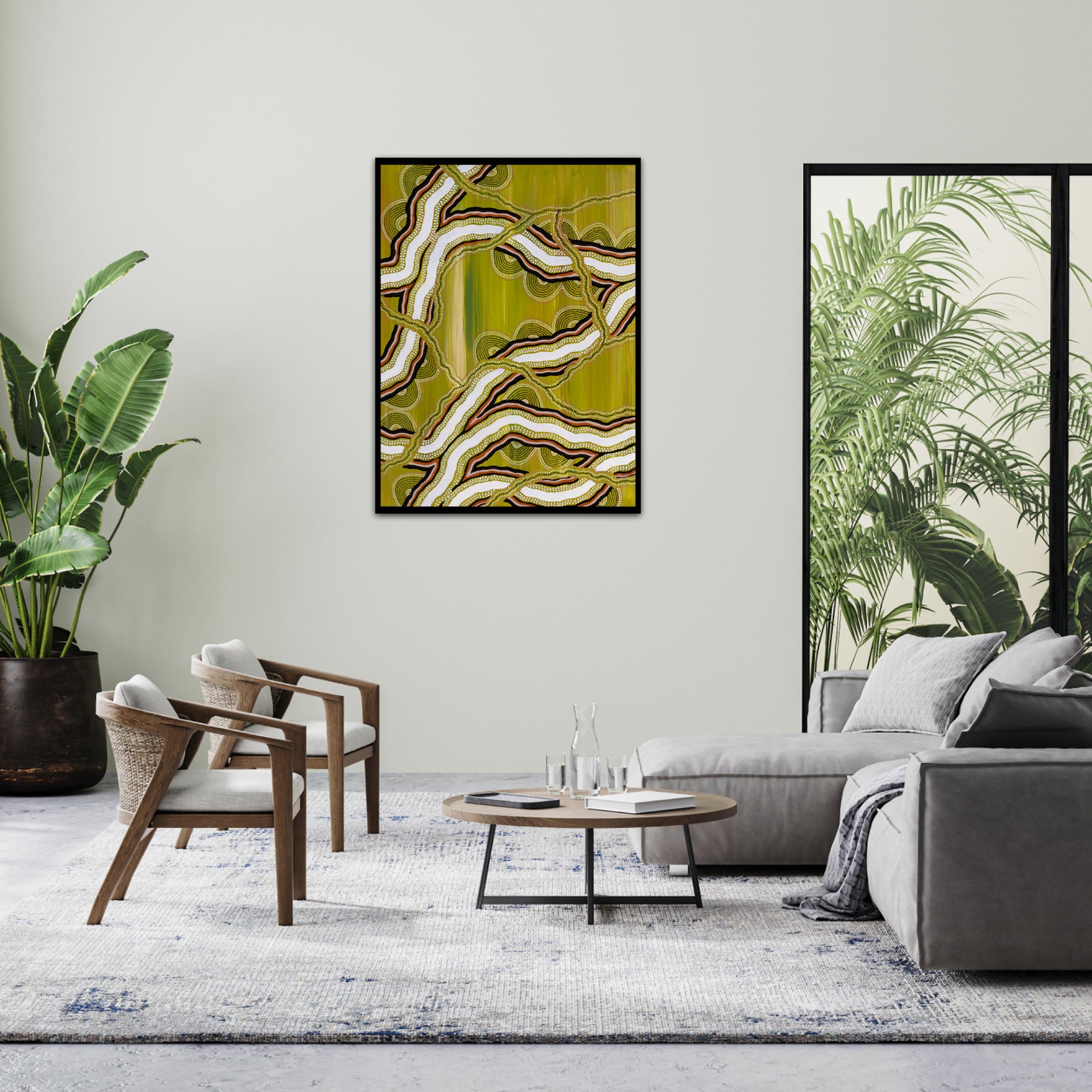 Two Rivers of Barmah Forest (Brown) – Simone Thomson Art